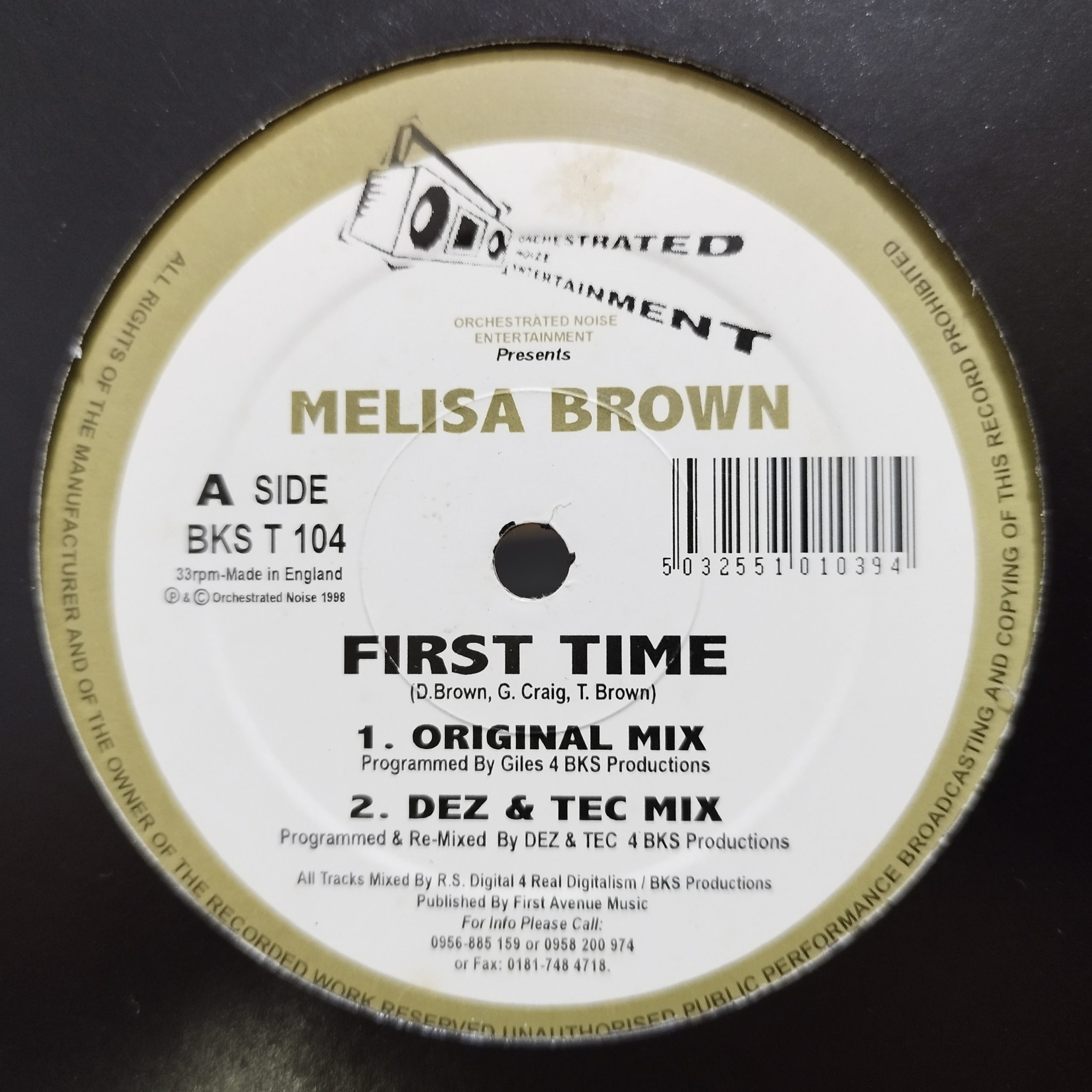Melisa Brown – First Time – Three Heads Records