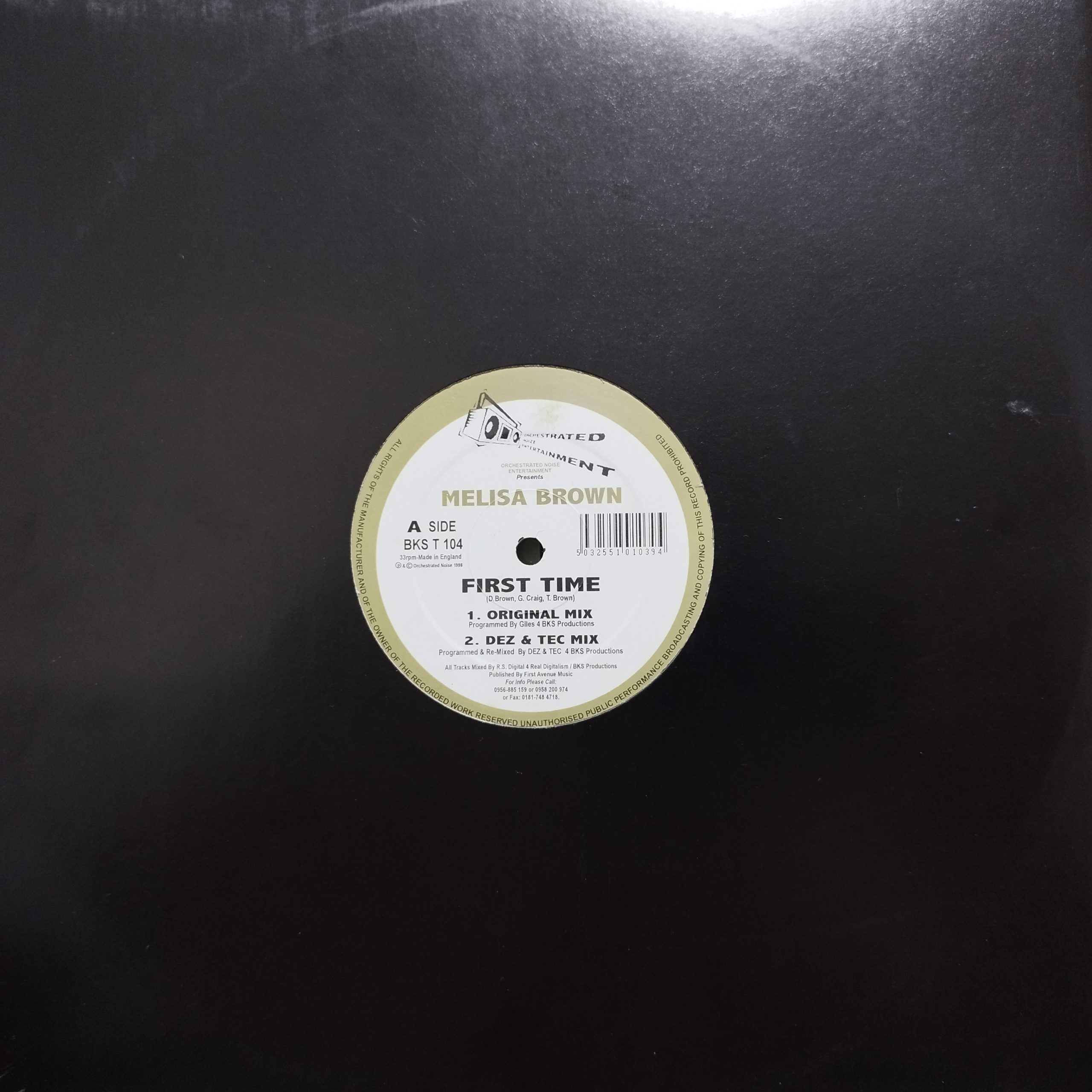 Melisa Brown – First Time – Three Heads Records