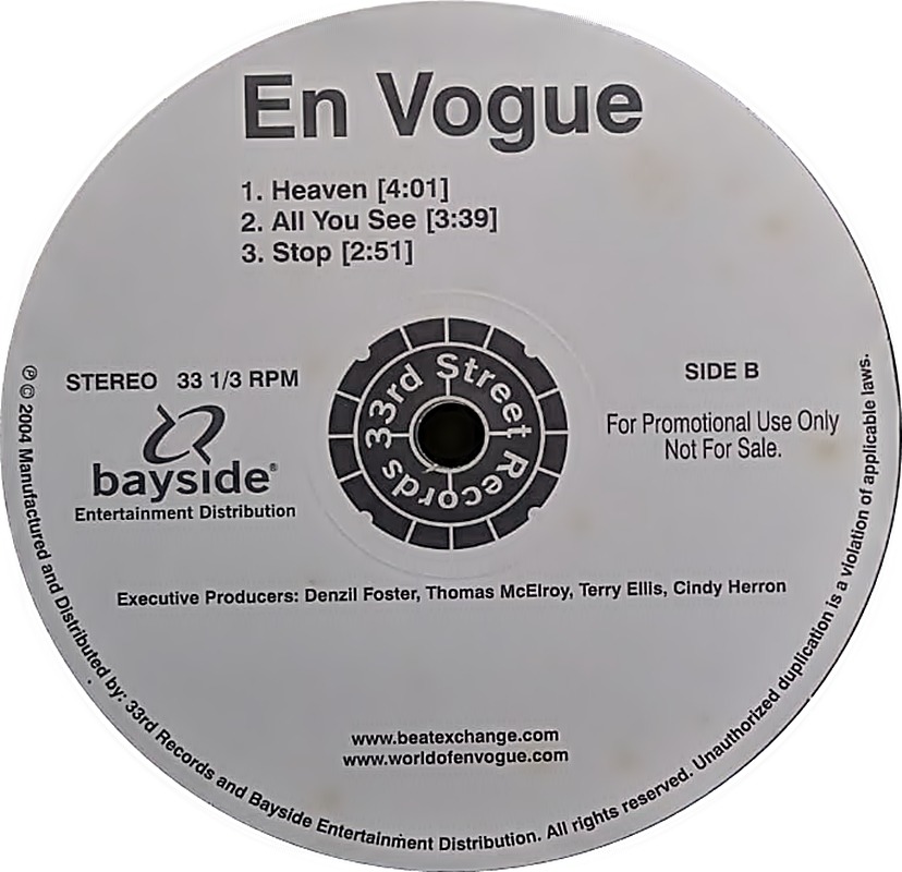 En Vogue – En Vogue (Japan Album Sampler) – Three Heads Records